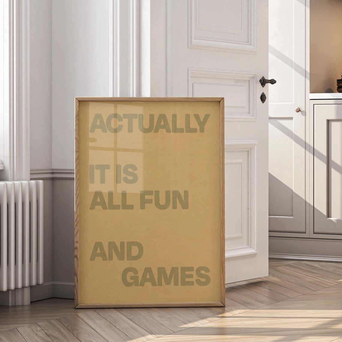 Actually IT Is All Fun and Games Quote Motivational Funny Typography ...