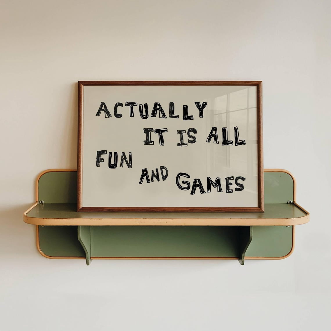 Actually It Is All Fun And Games Poster, Unframed Paper Poster 16x20in ...