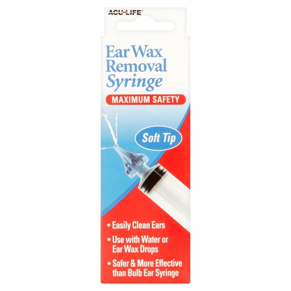 Acu-Life Ear Wax Removal Syringe HSA/FSA Eligible - Walmart.com