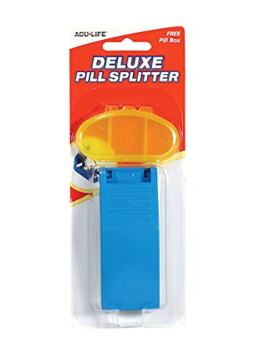 Acu-Life Pill Splitter and Daily Pill Box - Walmart.com