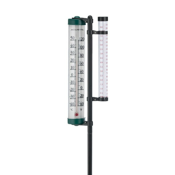 Acu-Rite 4 In. Rain Gauge & Thermometer Combo 02345A3 - Walmart ...