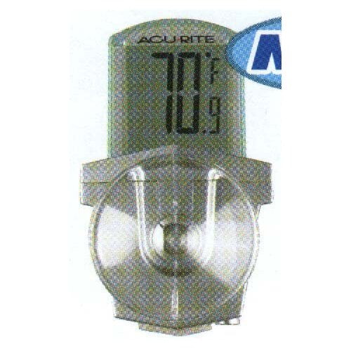 AcuRite 00799HDSBA1 00799 Digital Outdoor Window Thermometer, White ...