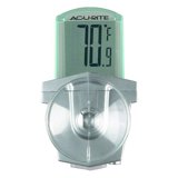 AcuRite 00799HDSBA1 00799 Digital Outdoor Window Thermometer, White ...