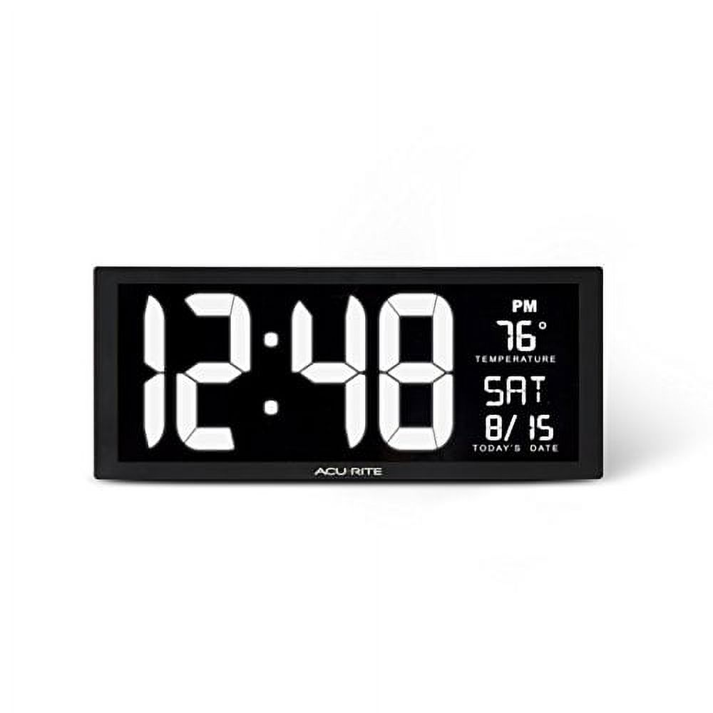 AcuRite 75159M 14.5 Large White LED Digital Clock Inch - Walmart.com