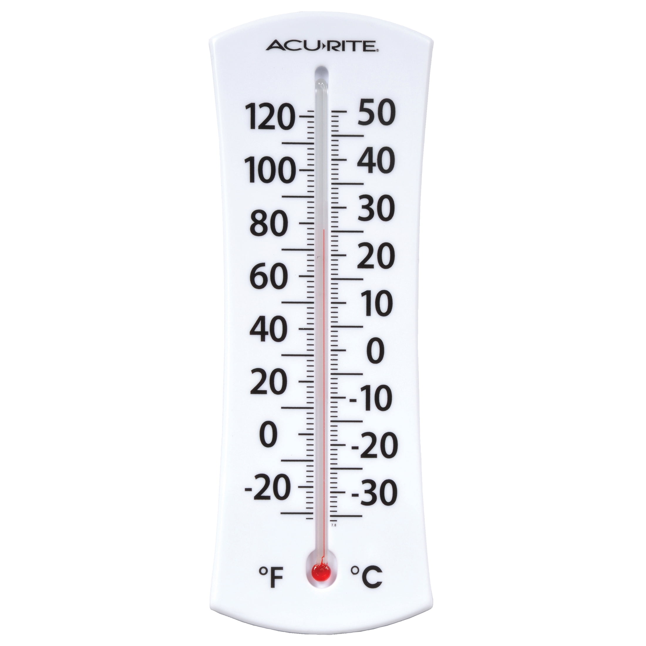 AcuRite 8" Analog Thermometer with Easy to Read Numbers; 8"x2"x0.62 ...