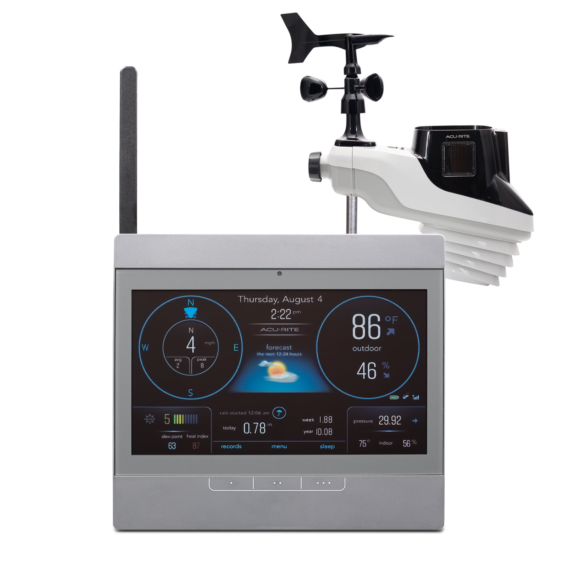 AcuRite Atlas Weather Station with HD Display for Temperature, Humidity ...