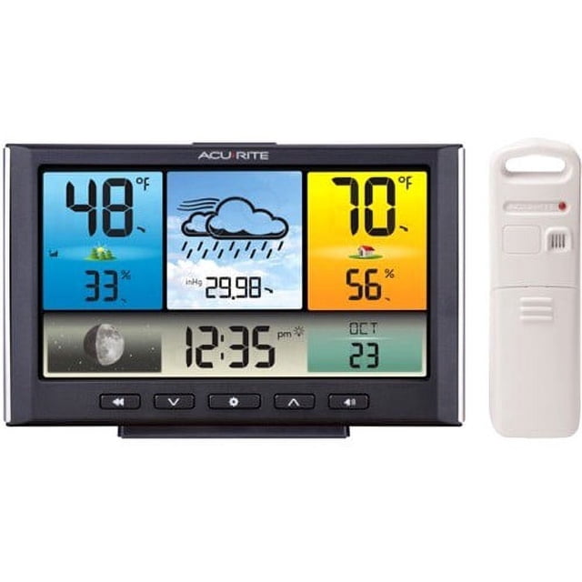 Free Shipping! AcuRite Digital Weather Forecaster with Color Display ...