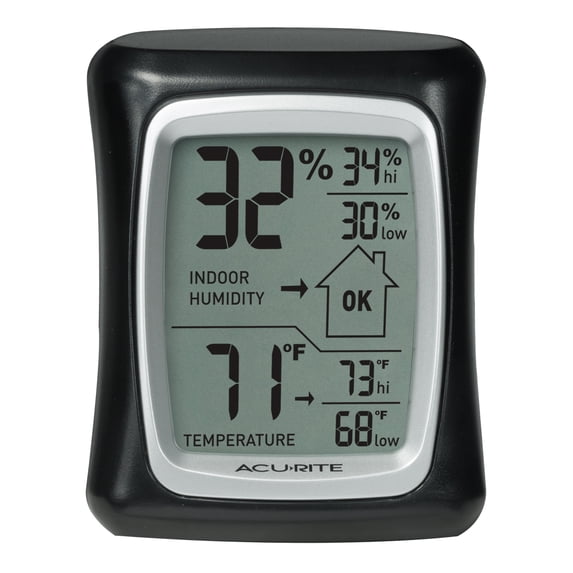 AcuRite, Indoor Digital Thermometer & Hygrometer, 00325, Room - Walmart.com