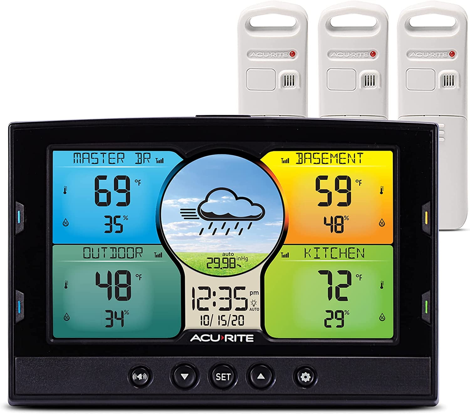 AcuRite Multi-Room Weather Station with Wireless Indoor/Outdoor ...