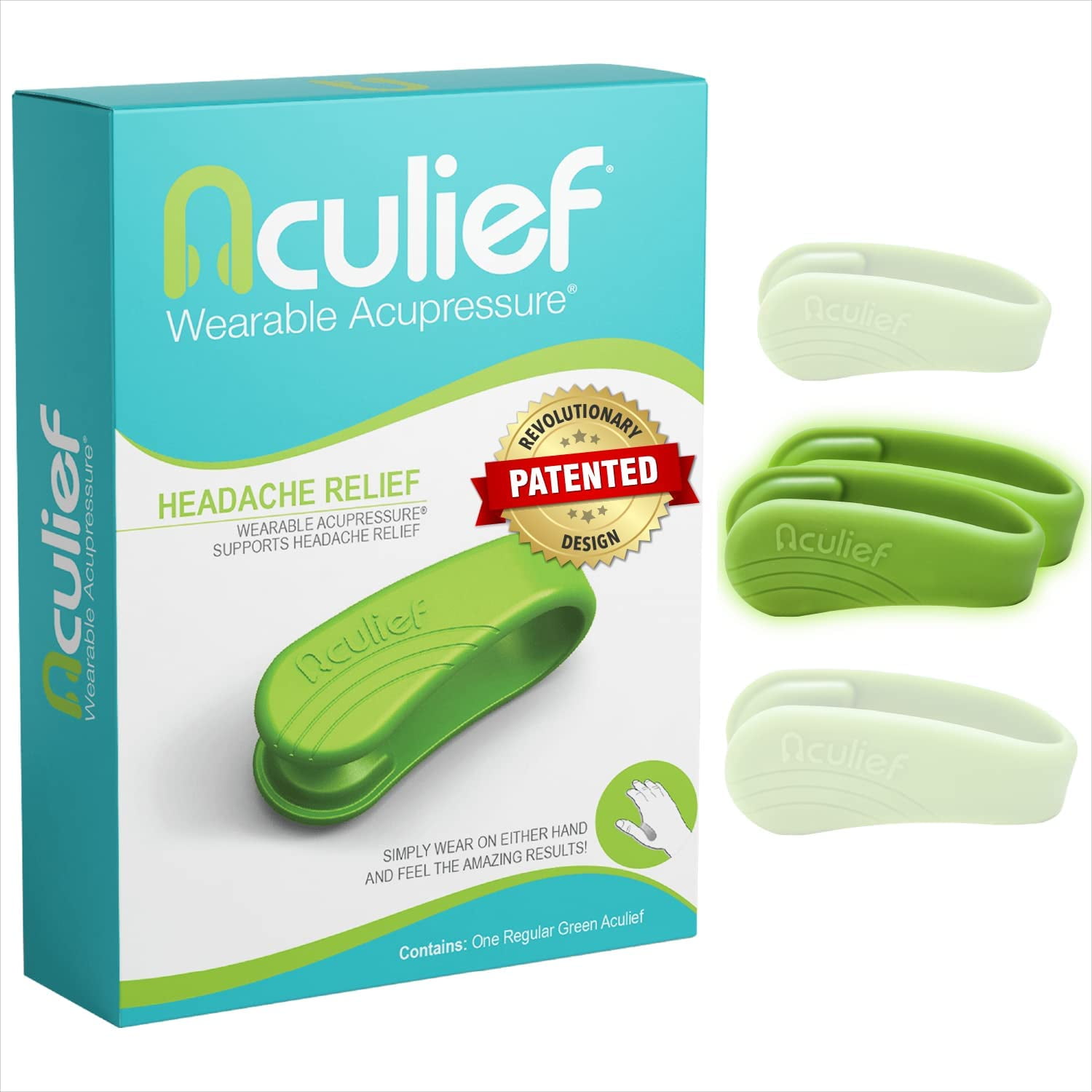 Aculief Wearable Acupressure Massager Device for Wrist - 1 Pack ...
