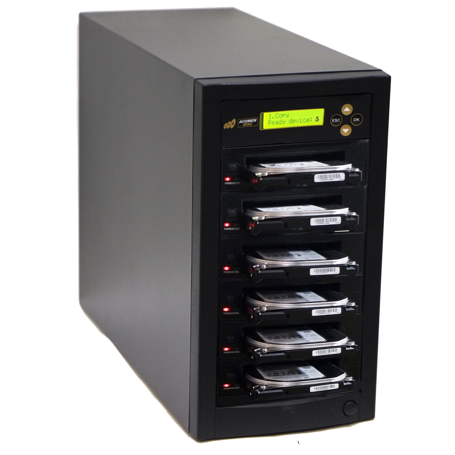 Acumen Disc 1 to 5 SATA II Hard Drive Duplicator (up to 300MB/s ...