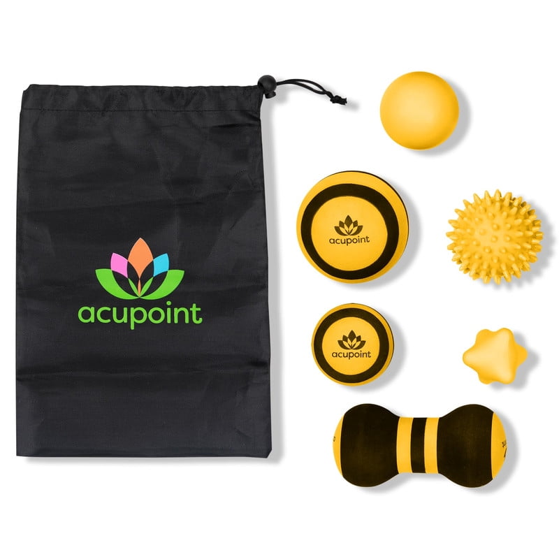 Acupoint Massage Ball Set 6 Physical Therapy Balls For Post Workout