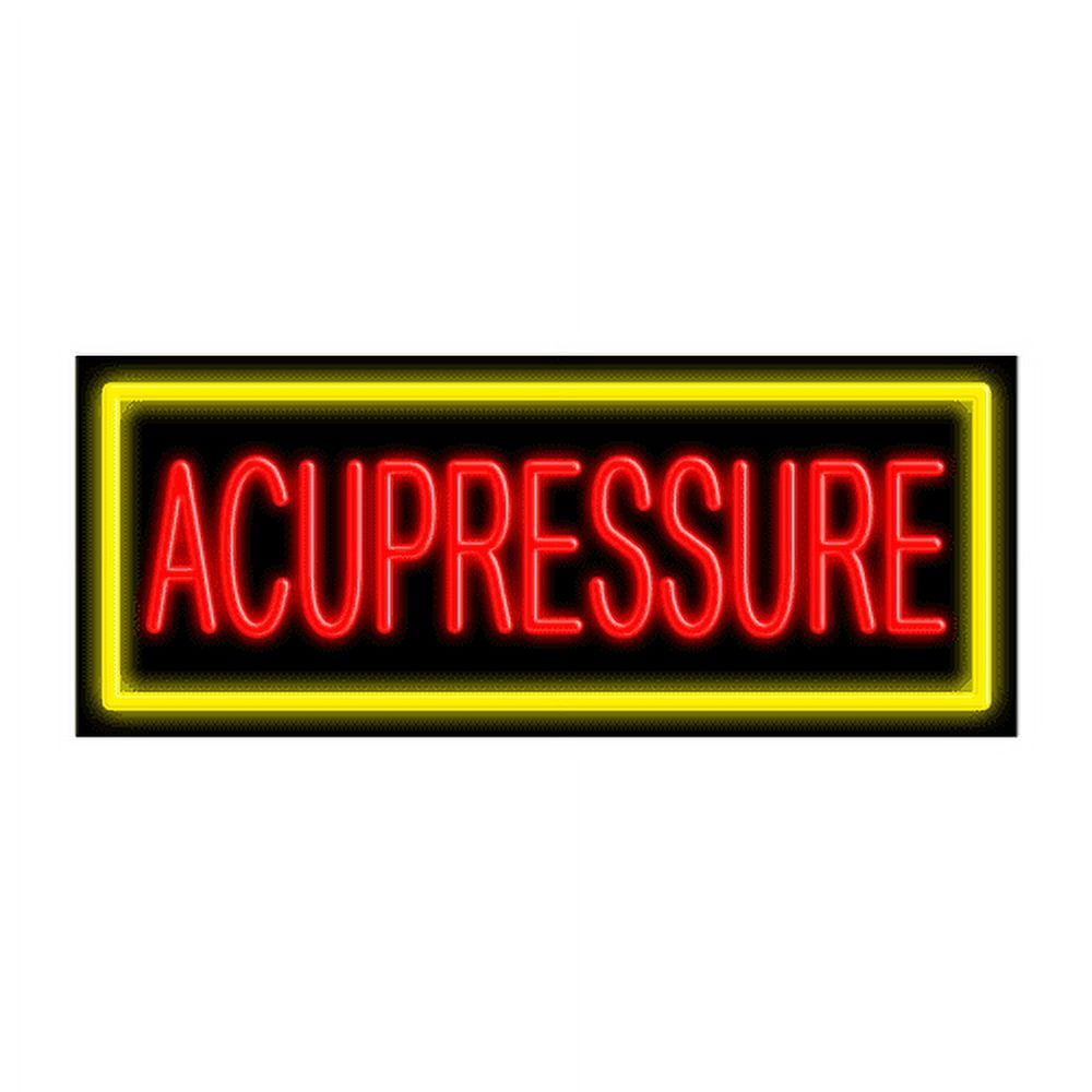 Acupressure-Glass Neon Sign Made in USA - Walmart.com