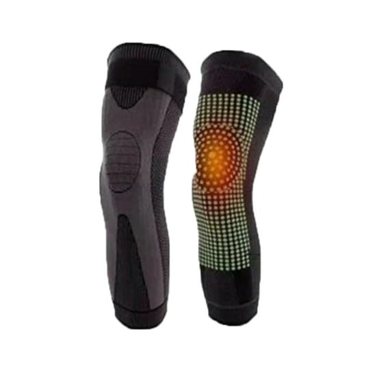 Acupressure Heating Knee Brace | Long L-Size Support Sleeve with ...