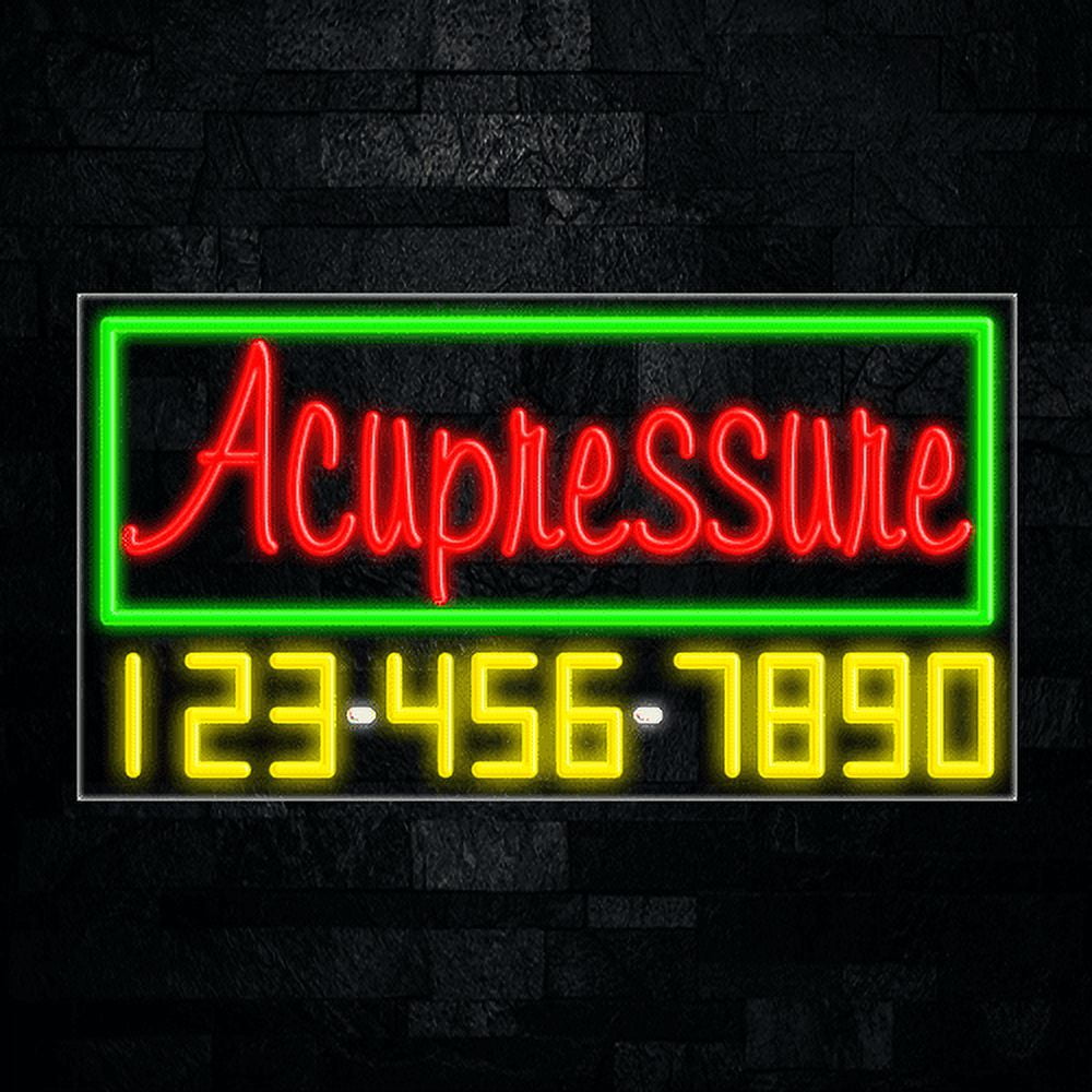Acupressure LED Neon Sign 33"L x 18"H #35037 - Walmart.com