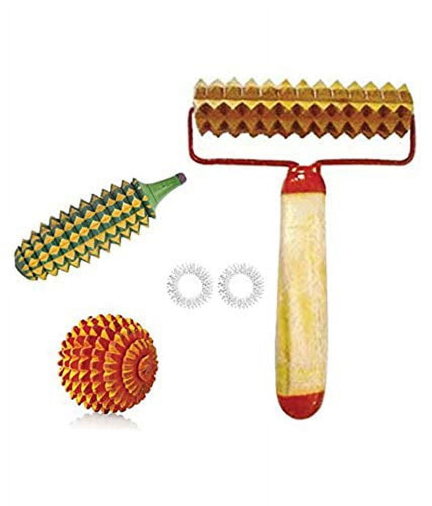 Acupressure Massager Tools Kit Combo With 2 Pc Sujok Ring , Wooden ...