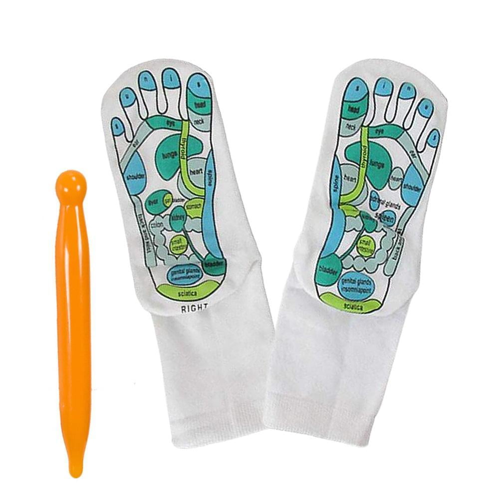 Acupressure Reflexology Socks for Feet Foot Massage Reflection Area ...