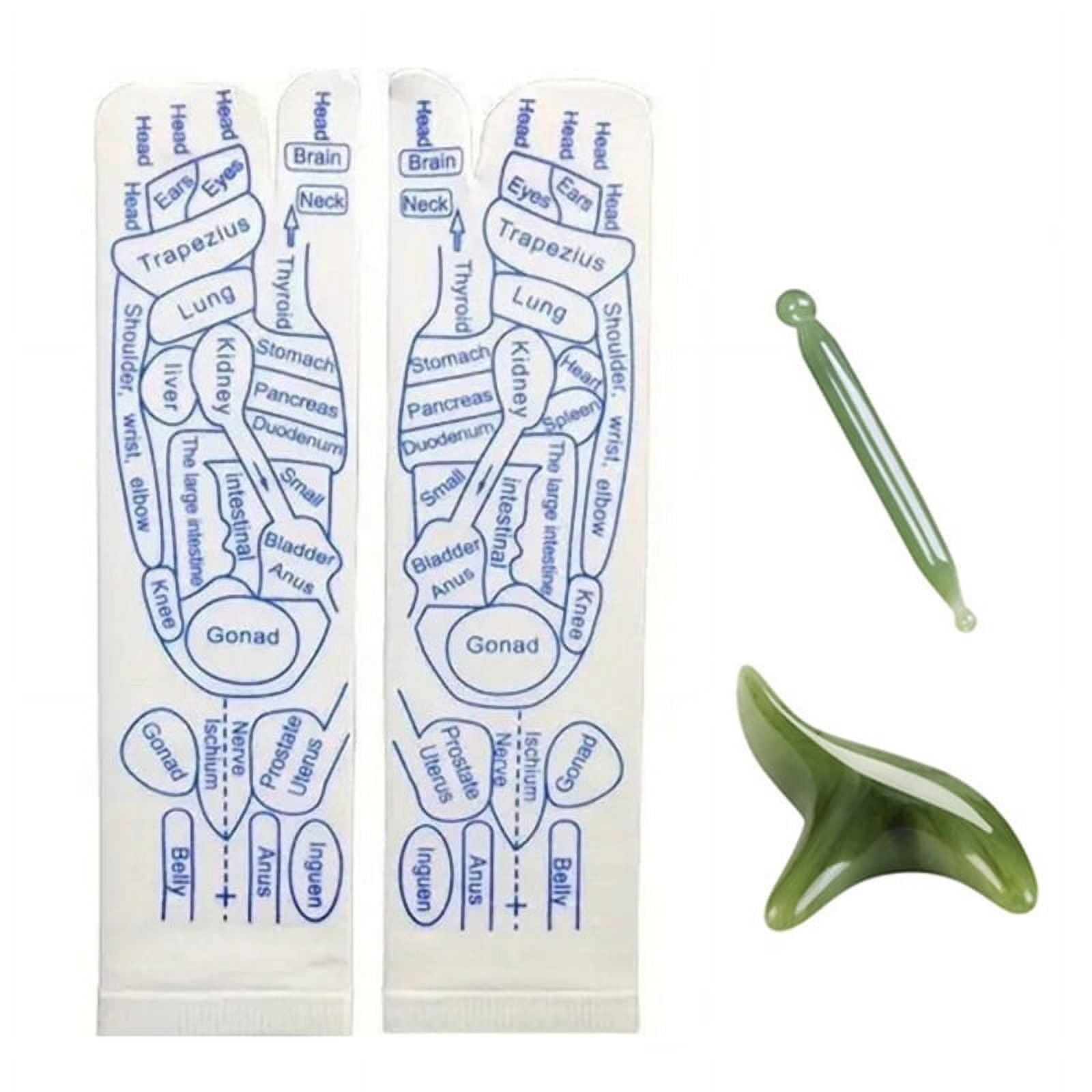 Acupressure Reflexology Socks with Tool Relieve Pressure and Promote ...