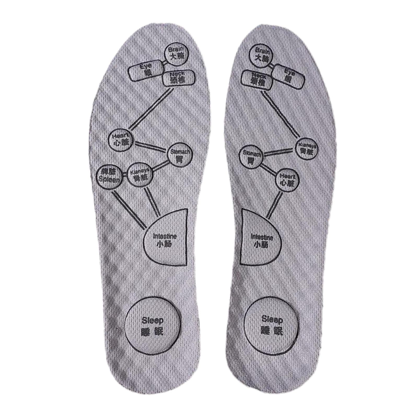 Acuprure Massage Insoles For Men/Women Shoe-pad herbal Therapy Foot ...