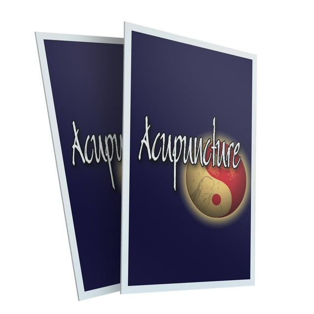 Acupuncture (2-PACK) 24" x 36" Plastic Signs | Sign Insert 4mm ...