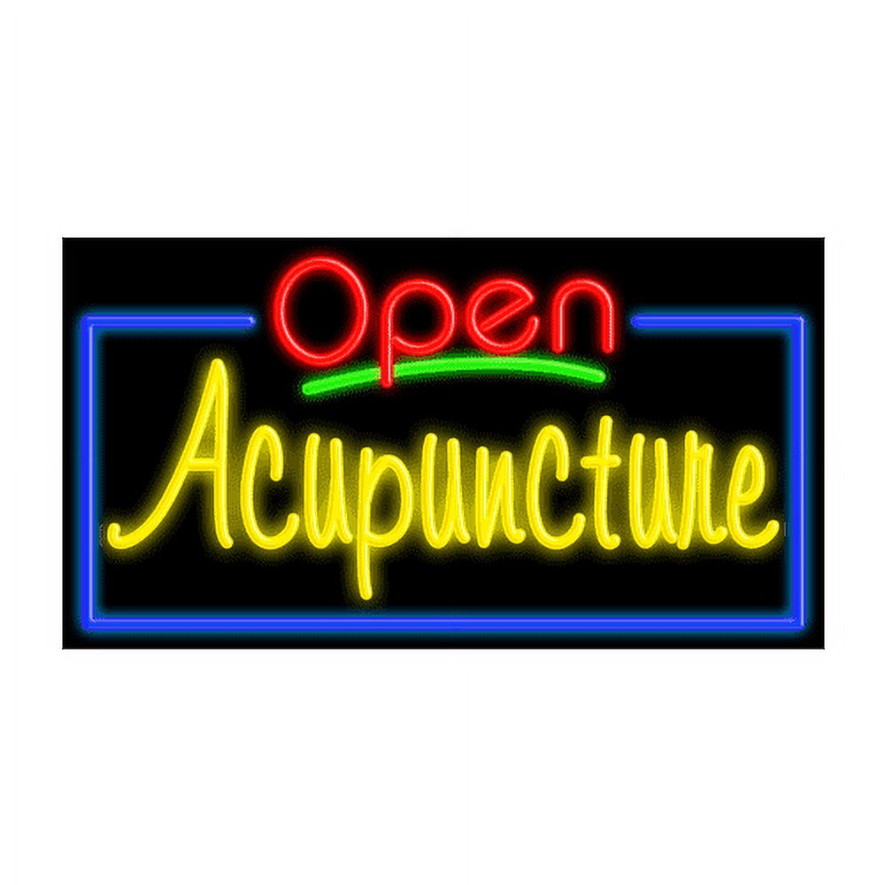 Acupuncture-Glass Neon Sign Made in USA - Walmart.com