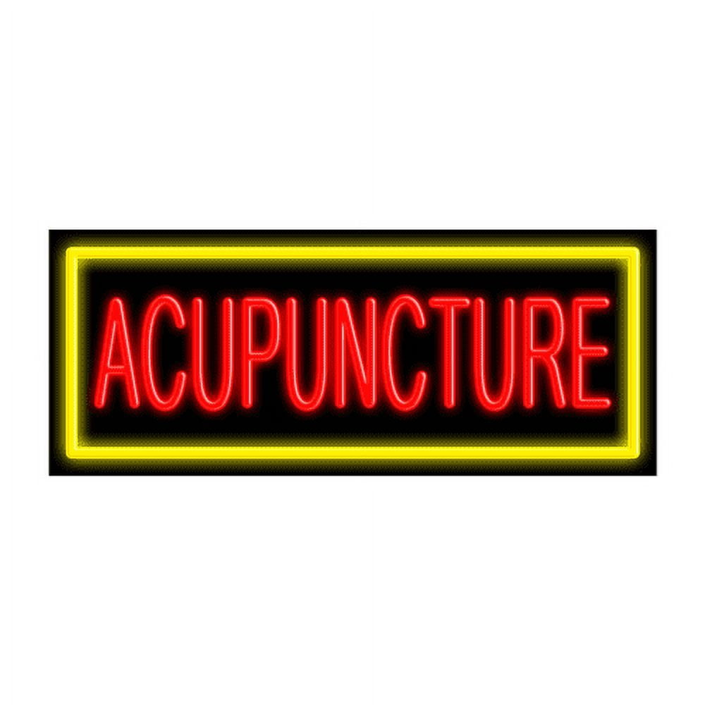 Acupuncture-Glass Neon Sign Made in USA - Walmart.com