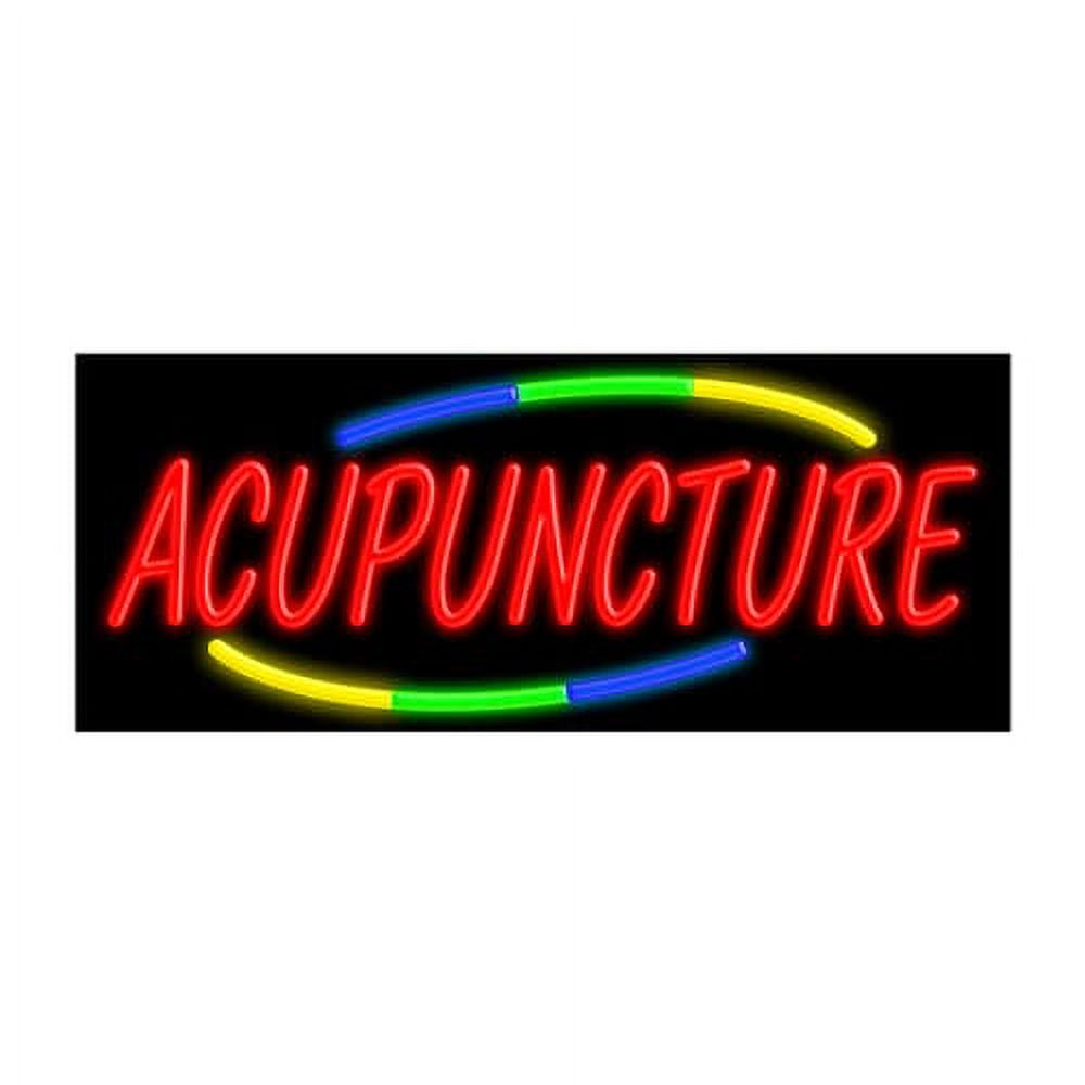 Acupuncture-Glass Neon Sign Made in USA - Walmart.com