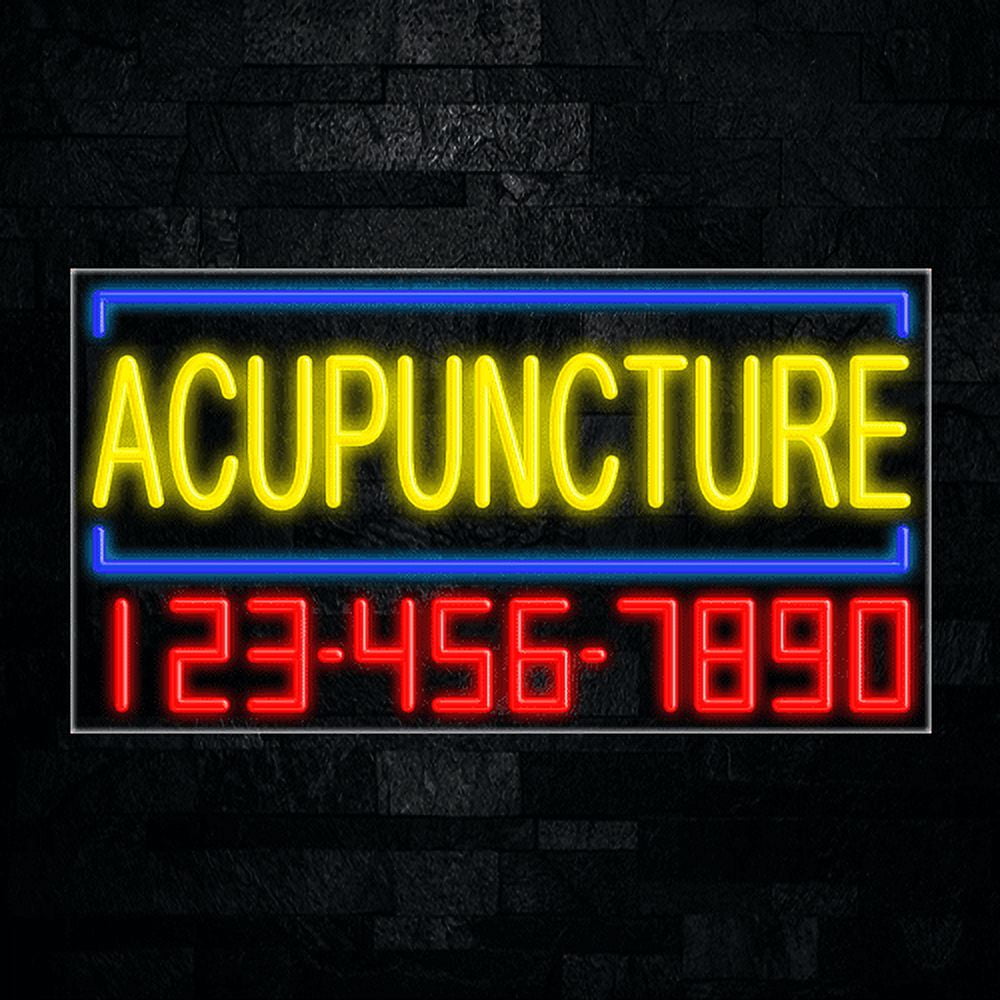 Acupuncture LED Neon Sign 33"L x 18"H #35038 - Walmart.com