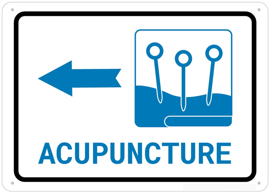 Acupuncture Left Arrow Sign 8 X 12 Inches Rust Free . Aluminum - Uv ...