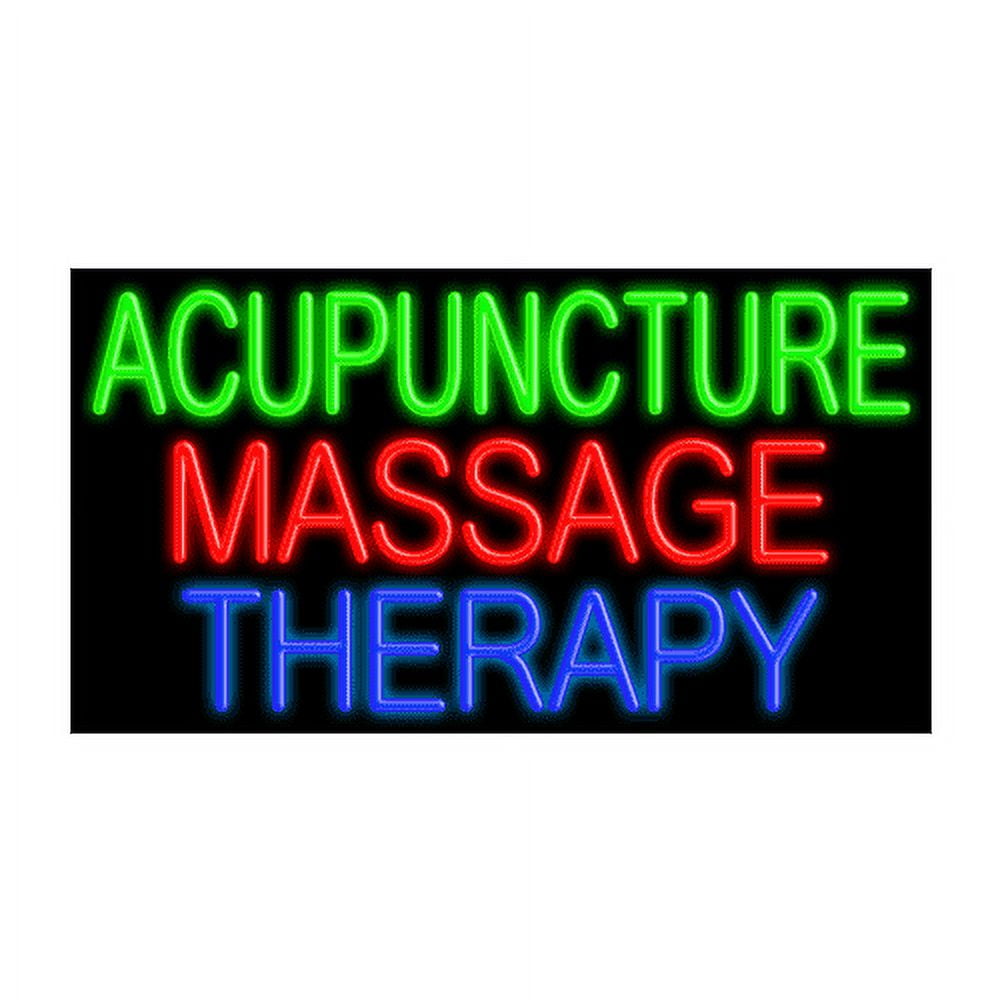 Acupuncture Massage Therapy-Glass Neon Sign Made in USA - Walmart.com
