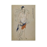 Acupuncture Points And Meridians Chart Poster Traditional Chinese ...
