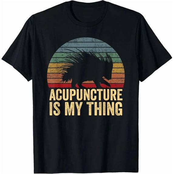 Acupuncture Porcupine Funny Acupuncturist Humor Healthcare Art Tee,for ...