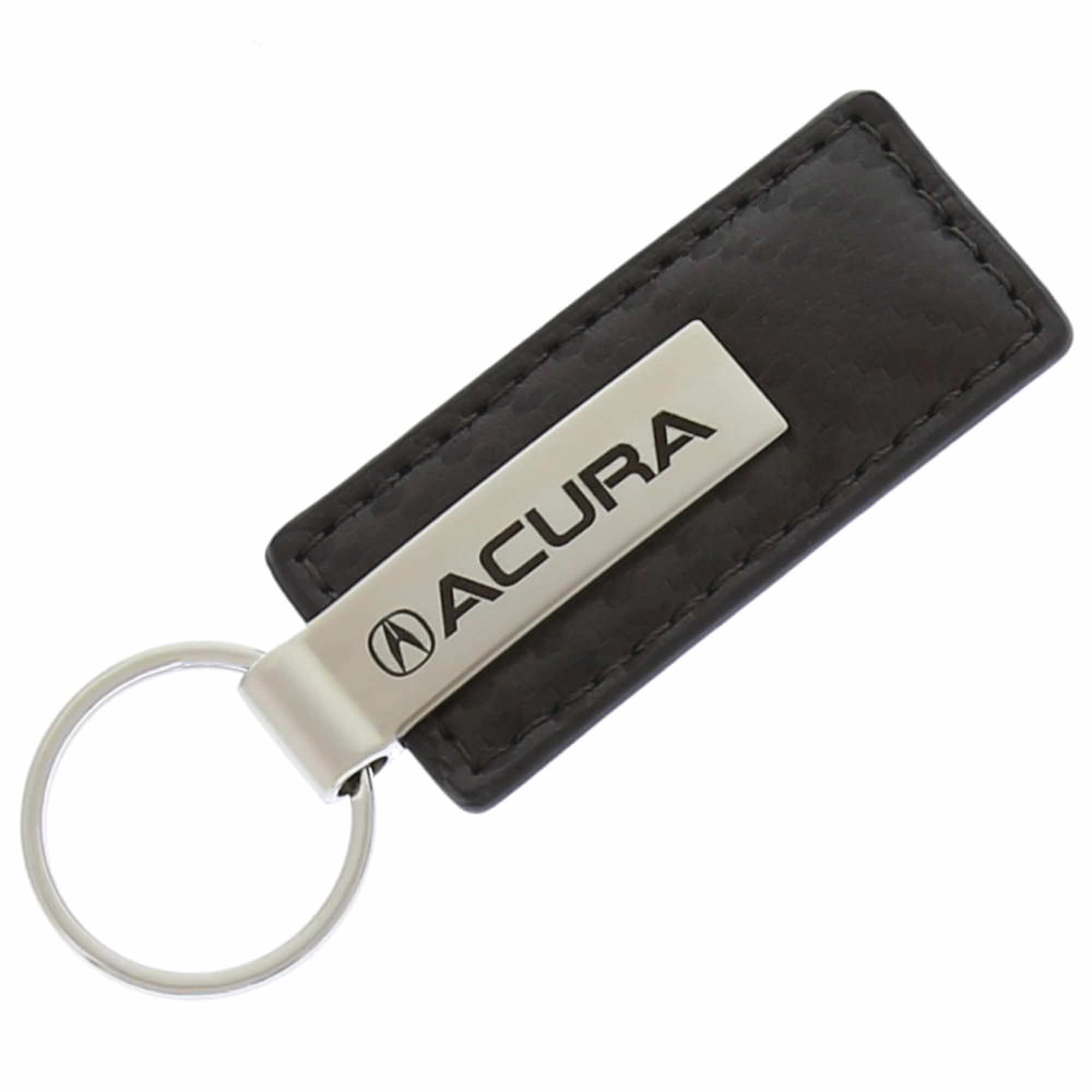 Acura Carbon Fiber Leather Keychain (Gunmetal) - Walmart.com