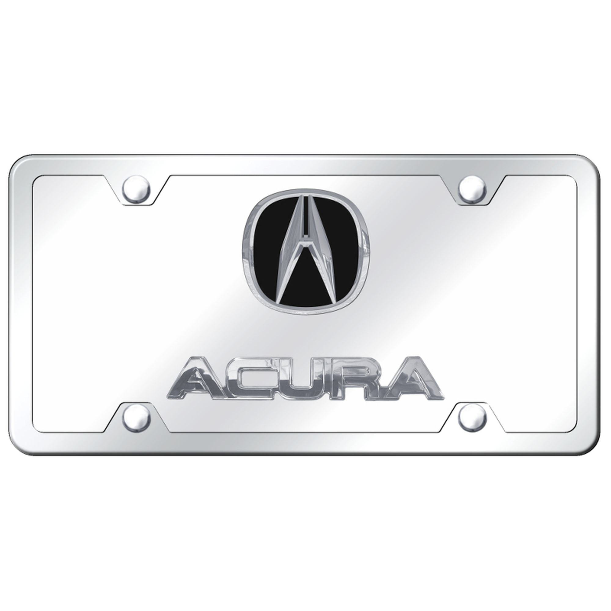 Acura Dual Logo License Plate Kit (Chrome) - Walmart.com