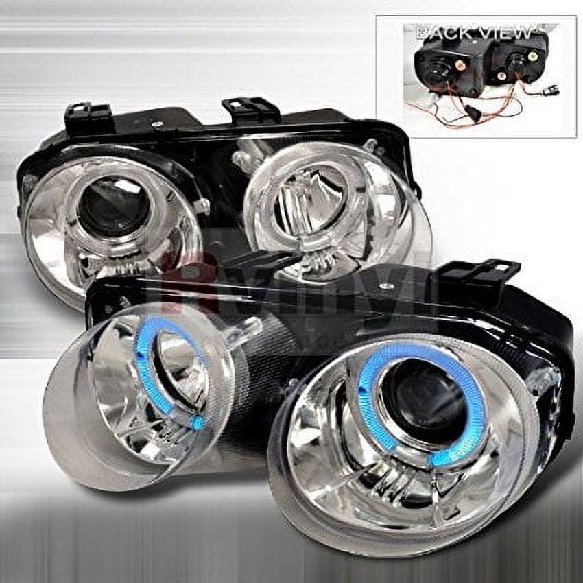 Acura Integra 1998-2001 Dual LED Halo Projector Headlights - Chrome ...