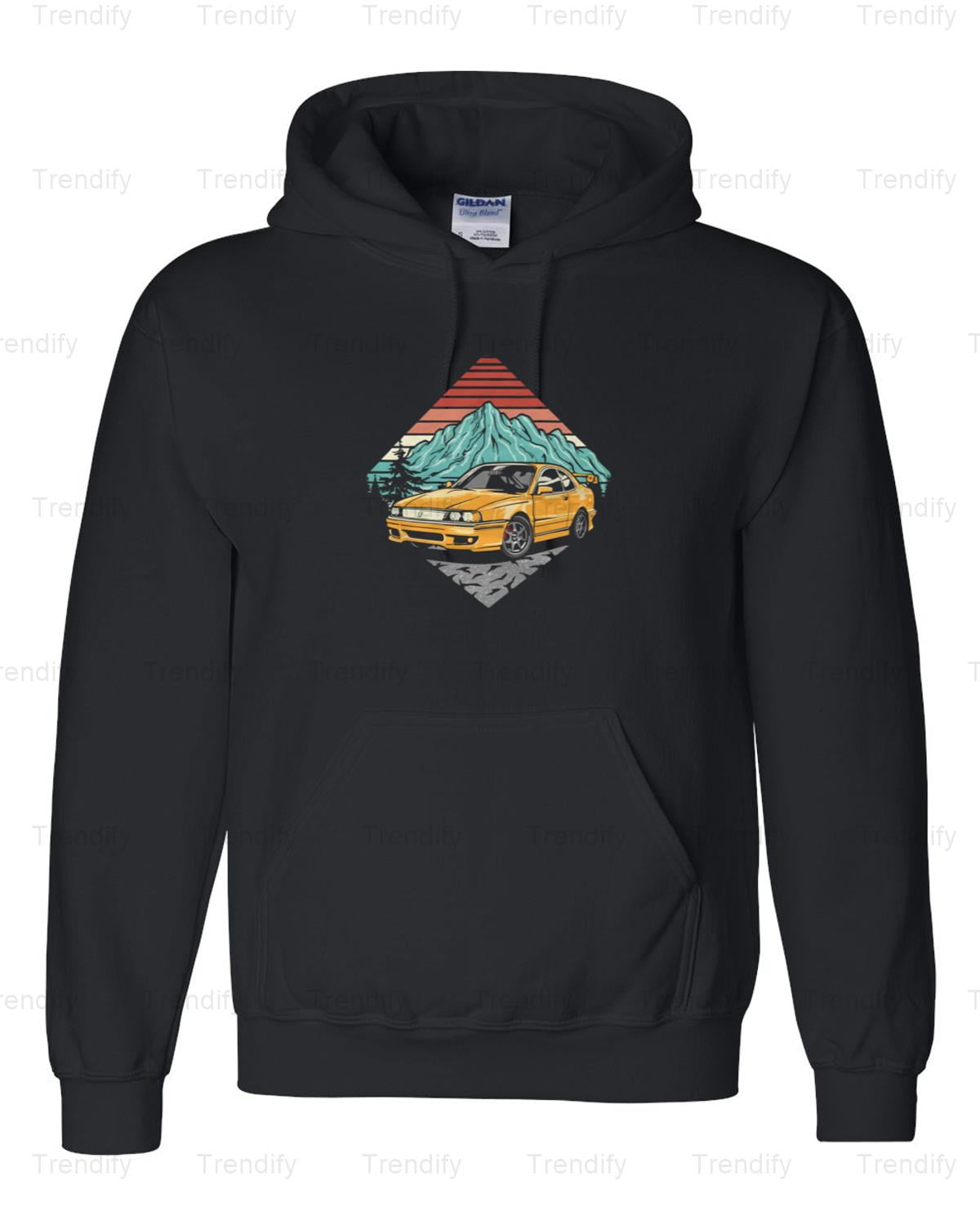 Acura Integra Car Automotive Vehicle Themed Retro Graphic Hoodie ...