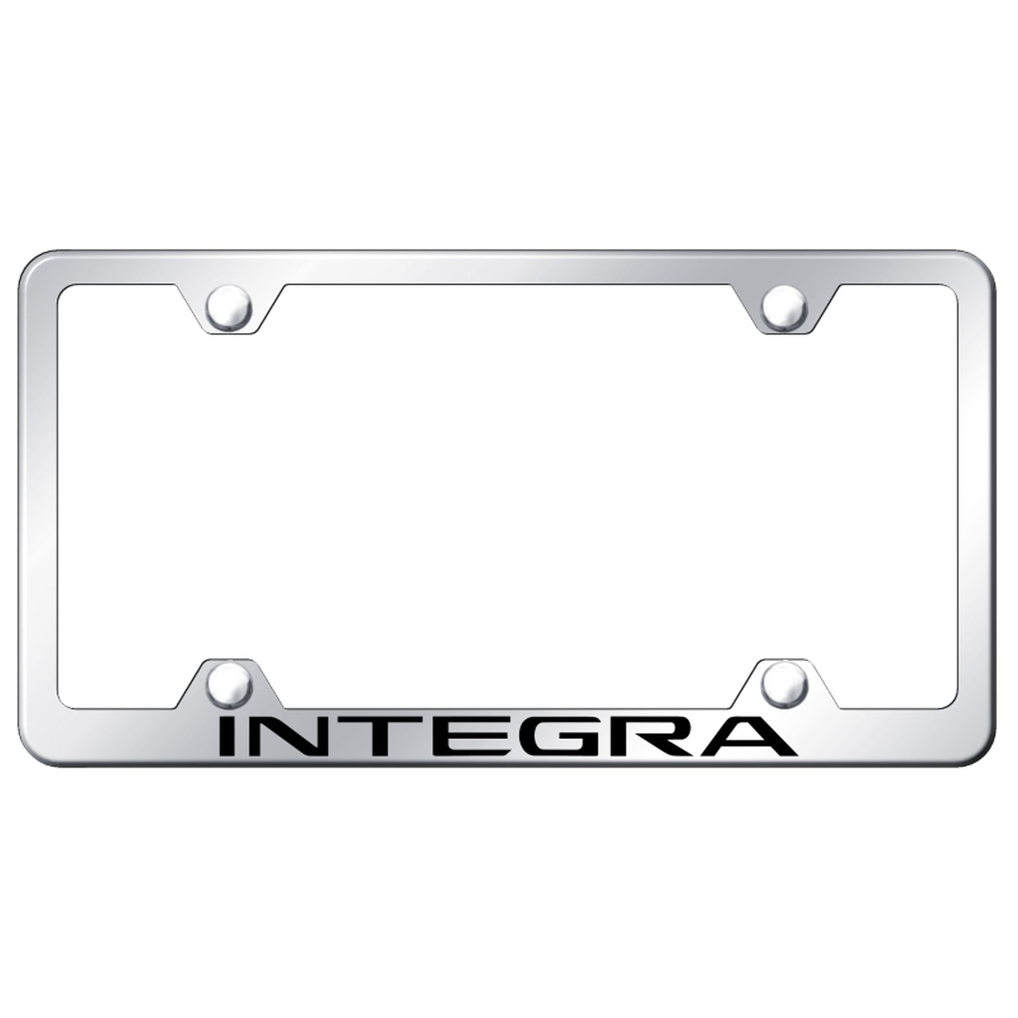 Acura Integra Laser Etched Logo Wide Body License Plate Frame (Chrome ...
