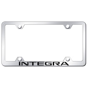 Honda Civic SI Stainless Steel Wide Body License Plate Frame (Black ...