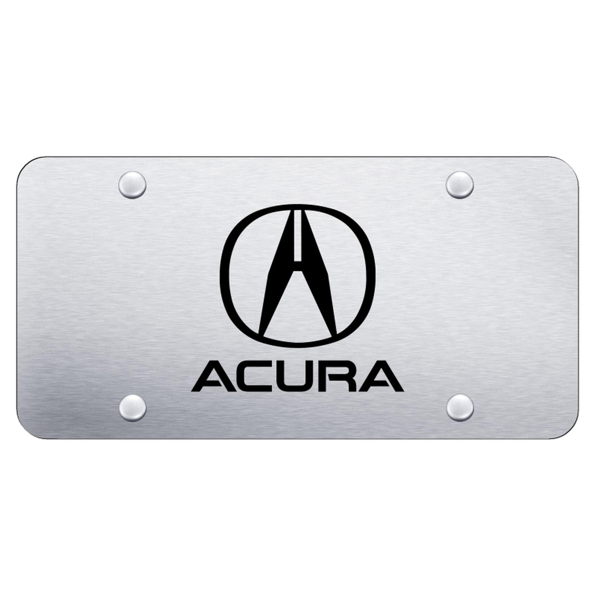 Acura Laser Etched Logo License Plate (Brushed Chrome) - Walmart.com