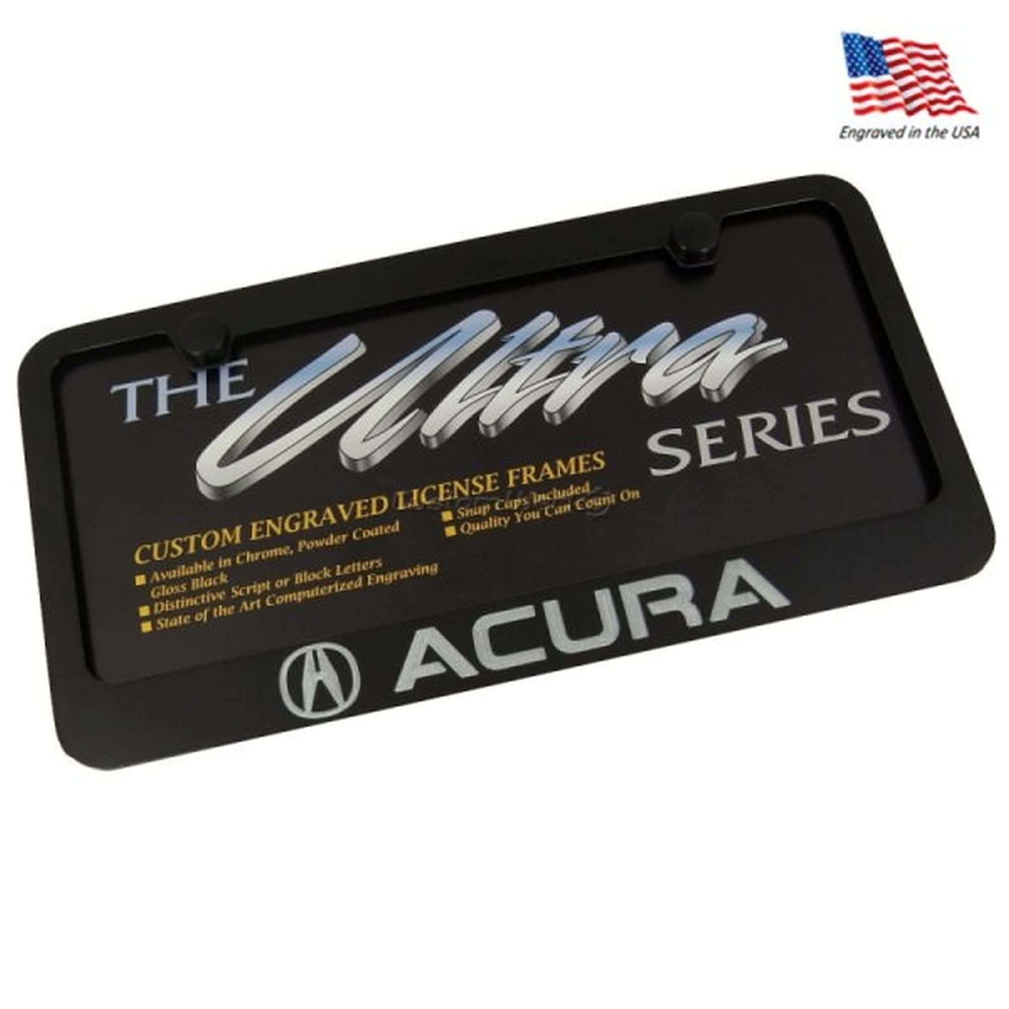 Acura License Plate Frame (Black) - Walmart.com