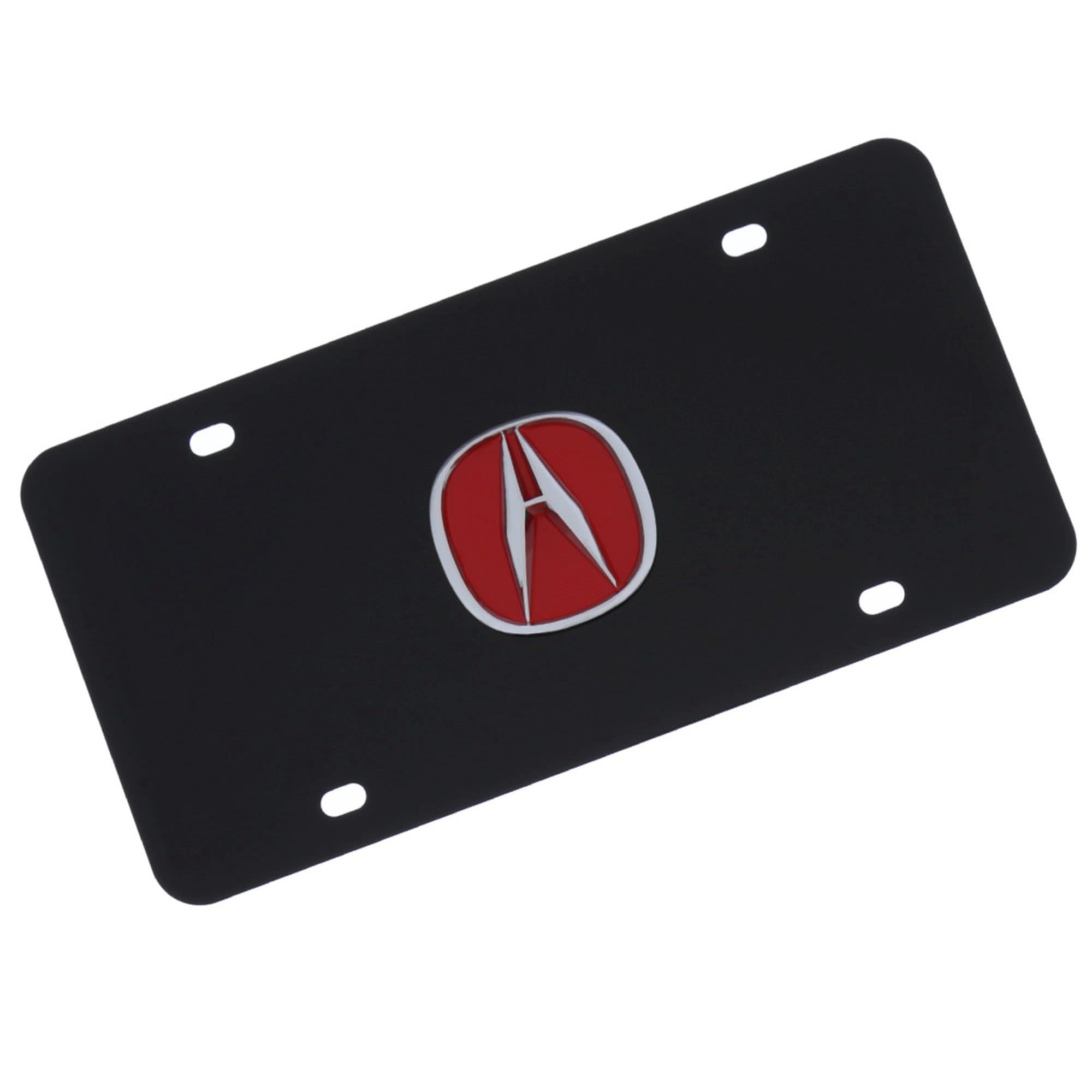 Acura Logo License Plate (Red on Chrome) - Walmart.com
