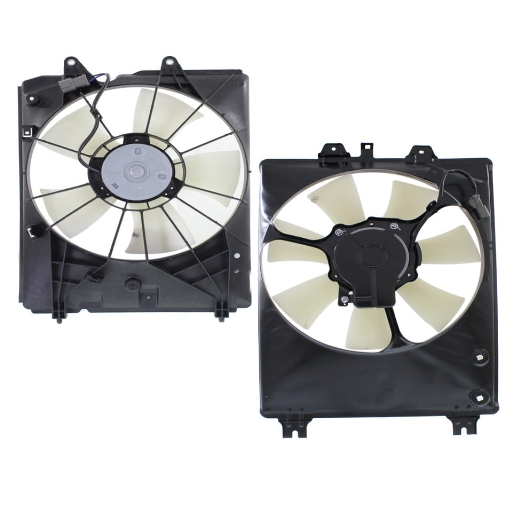 For Acura MDX 2007 2008 2009 A/C Radiator Fan Assembly Driver and Passenger Side | Pair ...