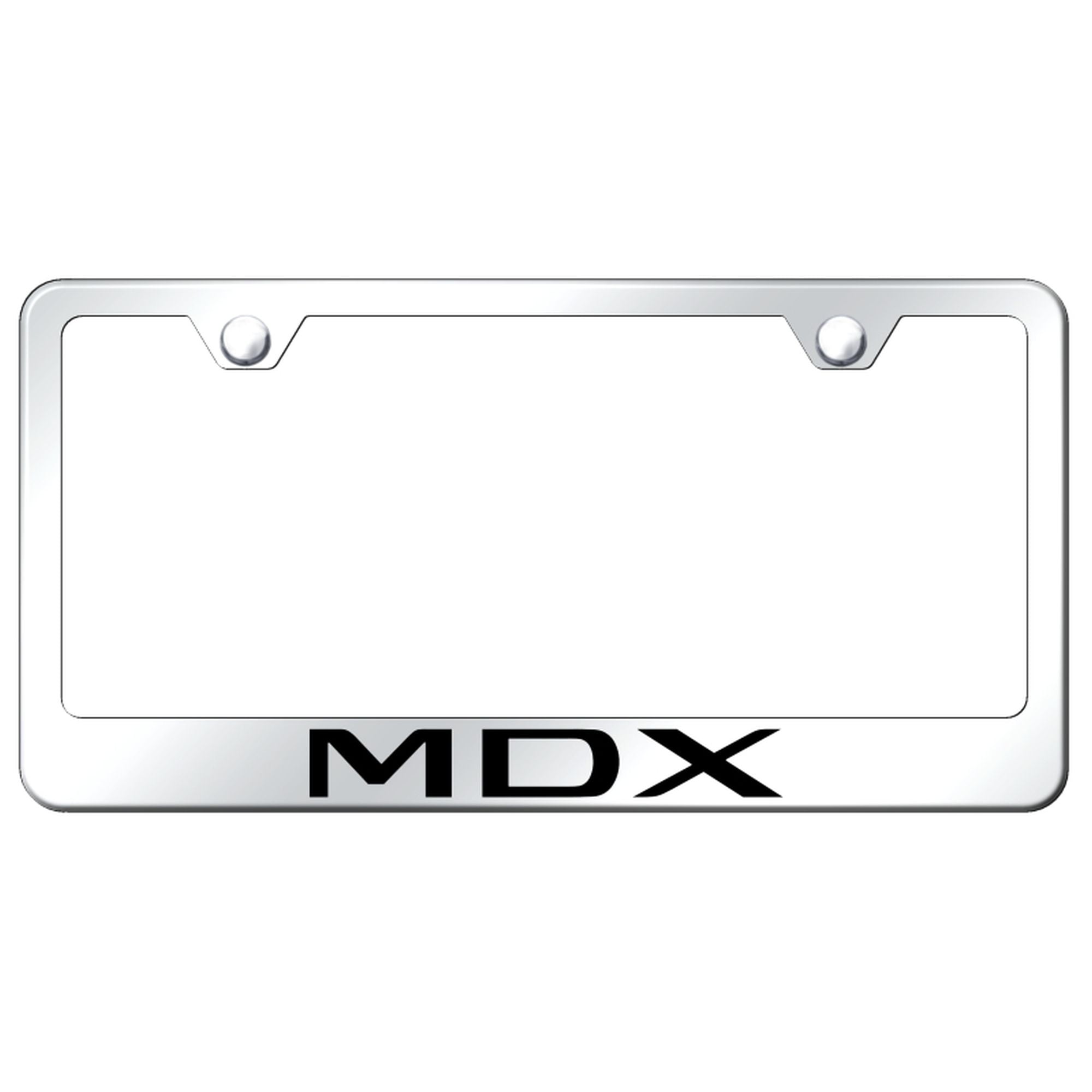 Acura MDX Laser Etched Logo Stainless Steel License Plate Frame (Chrome ...