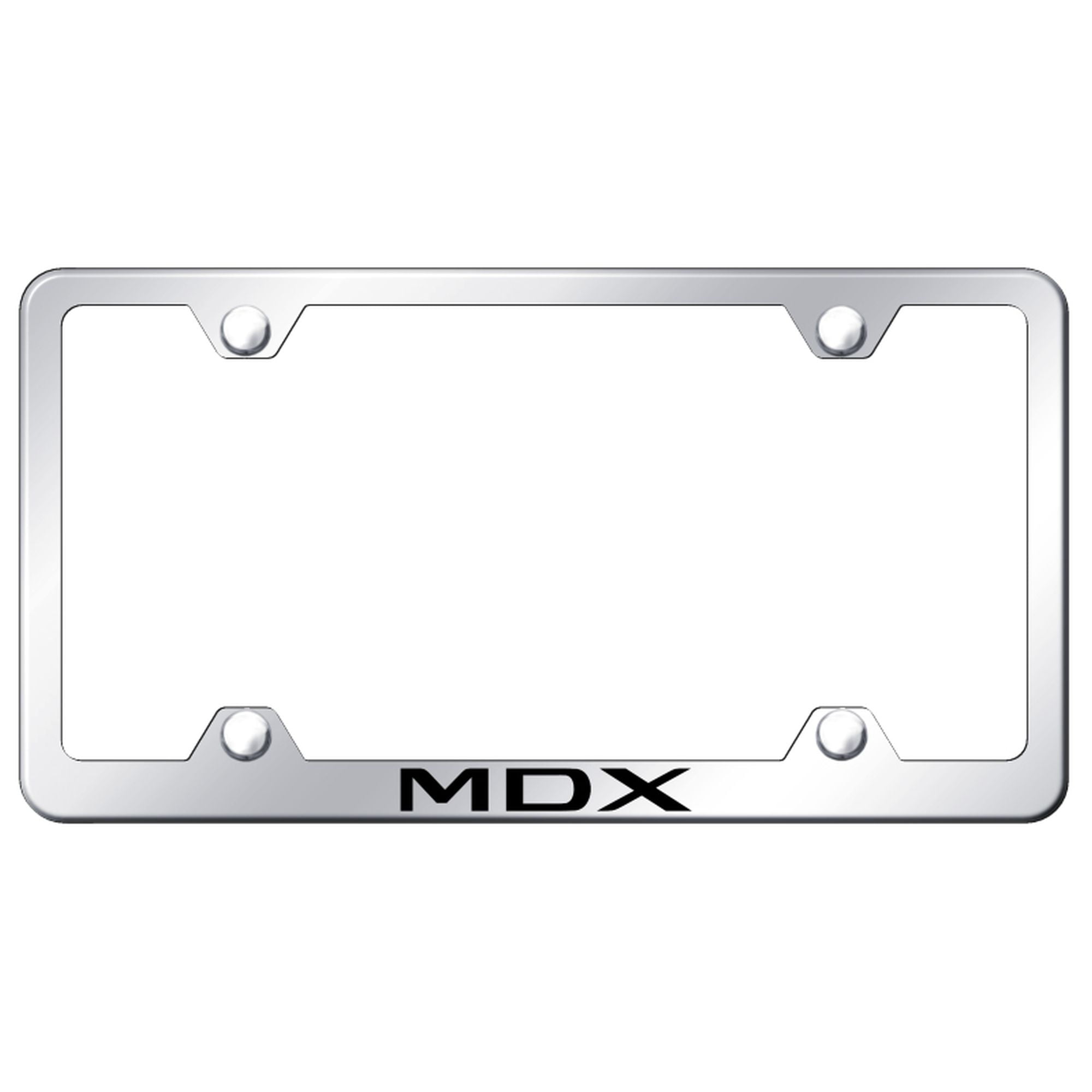 Acura MDX Laser Etched Logo Wide Body License Plate Frame (Silver ...