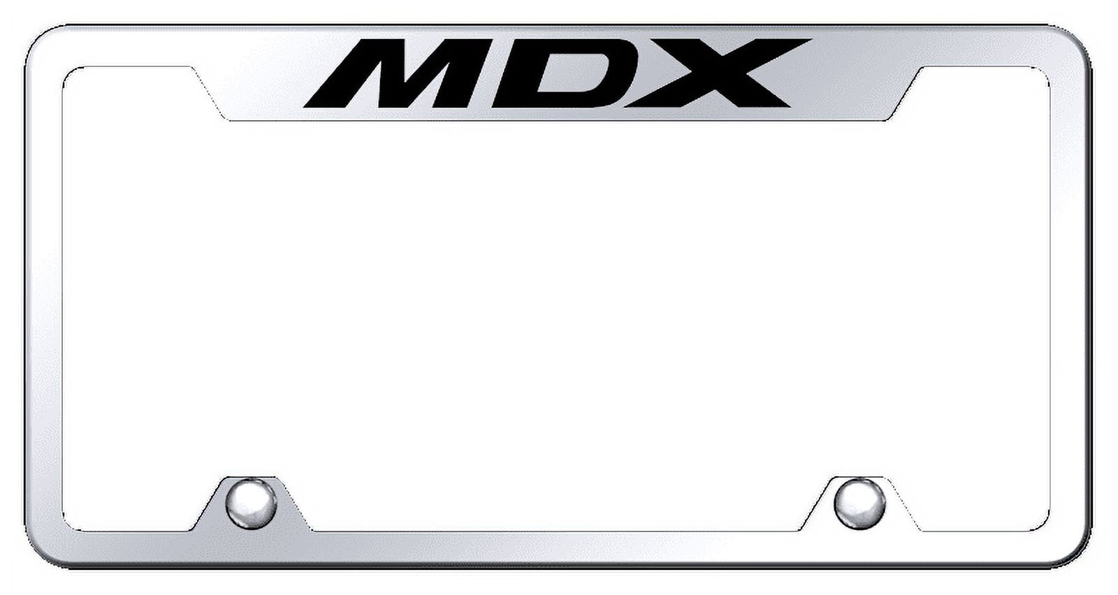 Acura MDX Logo Stainless Steel Truck Cut-Out License Plate Frame ...