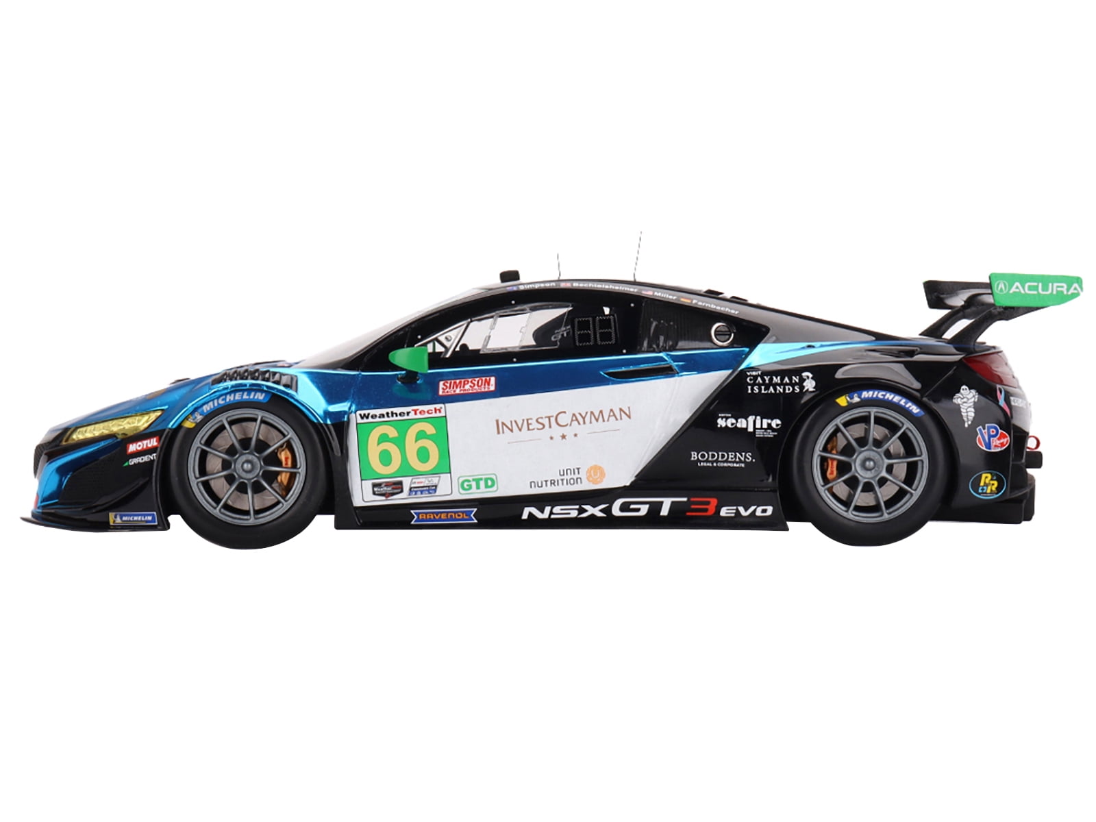 Acura NSX GT3 EVO22 #66 Till Bechtolsheimer - Mario Farnbacher - Marc ...