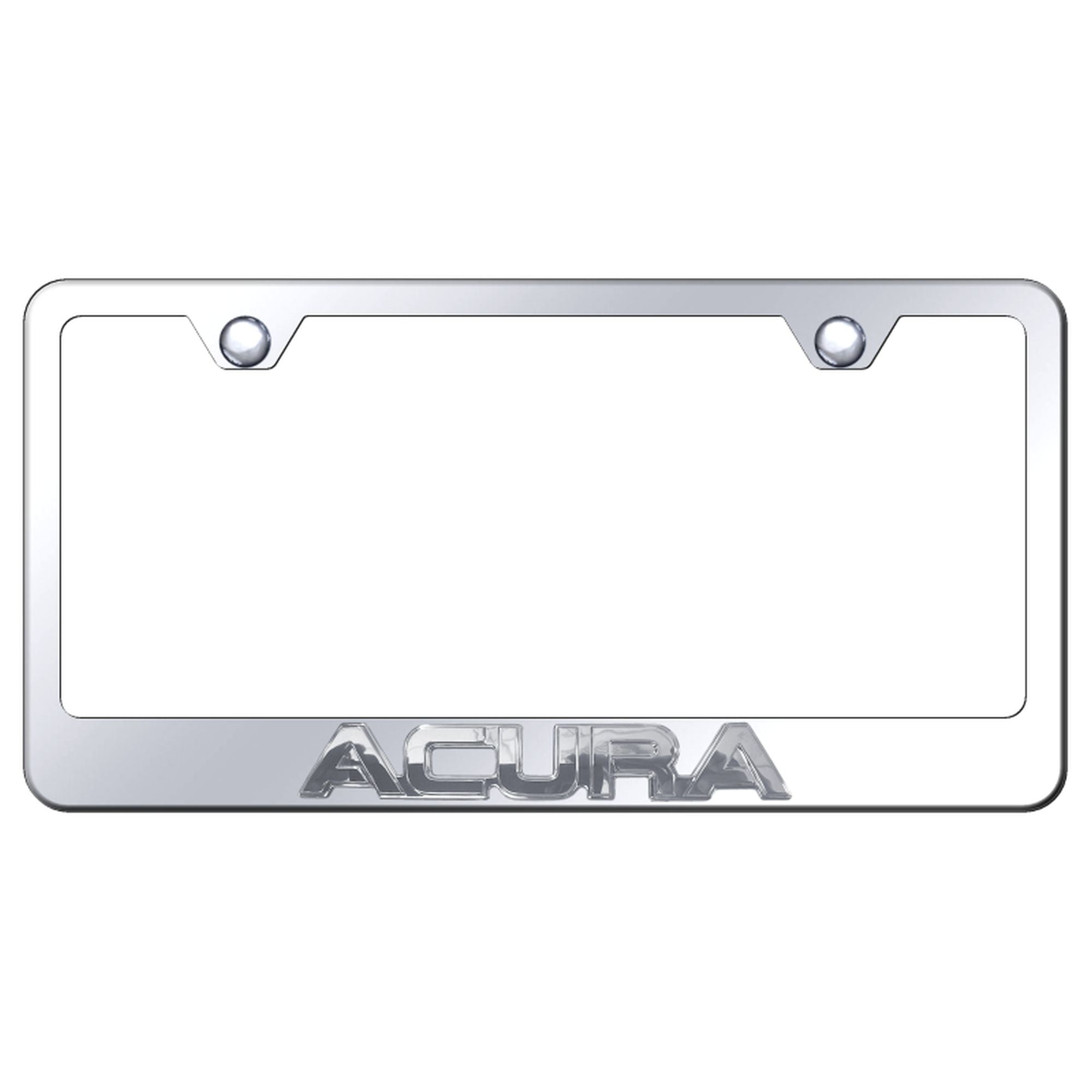 Acura OEM Logo Stainless Steel License Plate Frame (Chrome) - Walmart.com