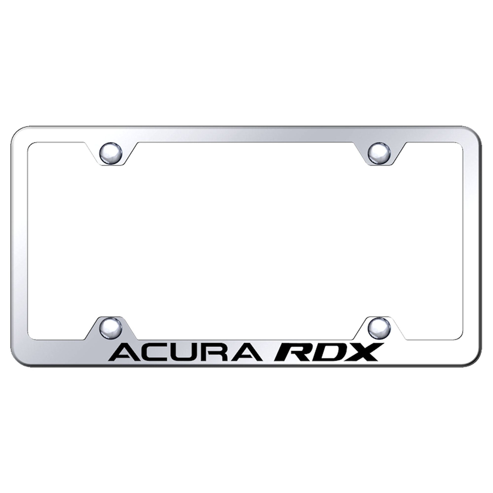 Acura RDX Laser Etched Logo Wide Body License Plate Frame (Chrome ...