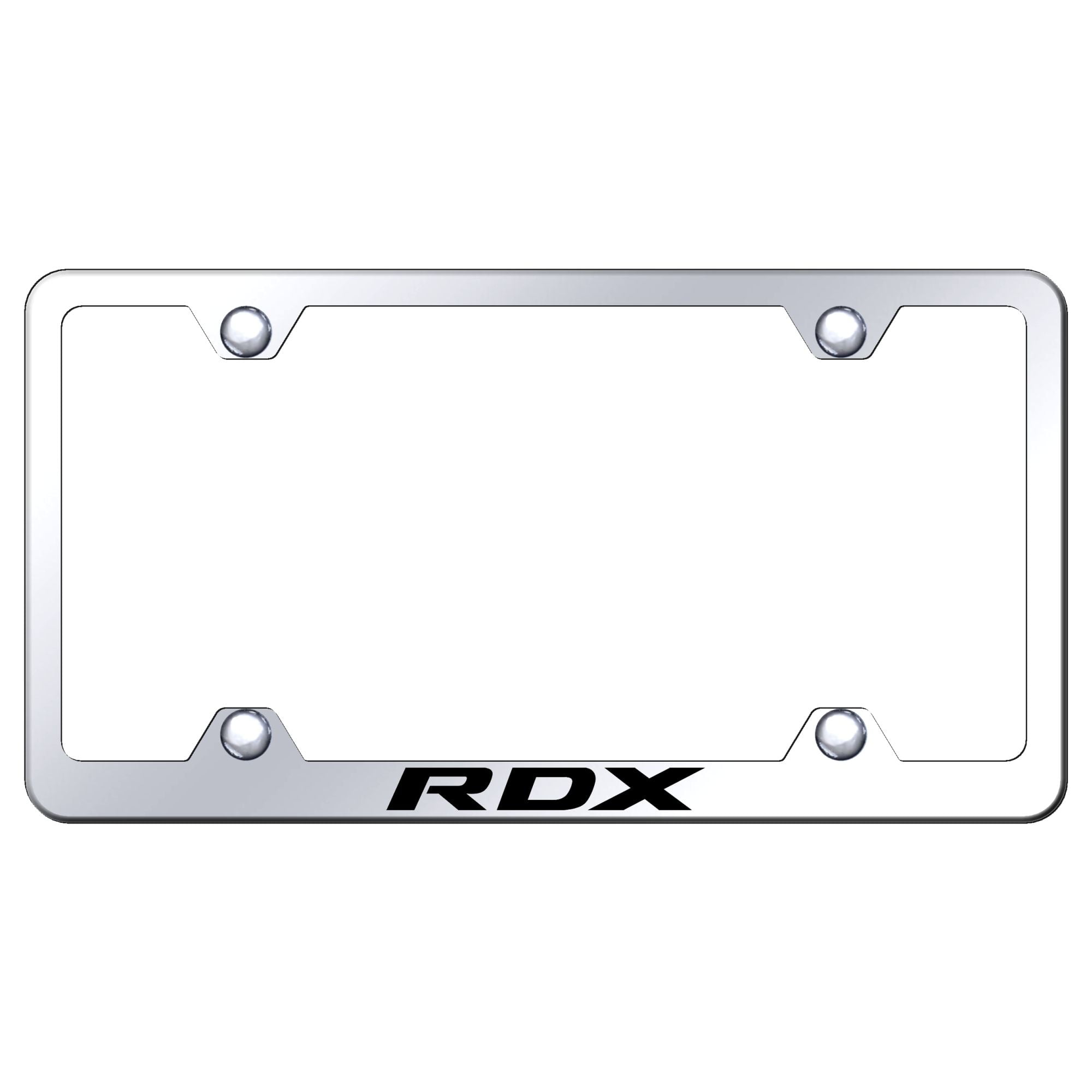Acura RDX Laser Etched Logo Wide Body License Plate Frame (Silver ...