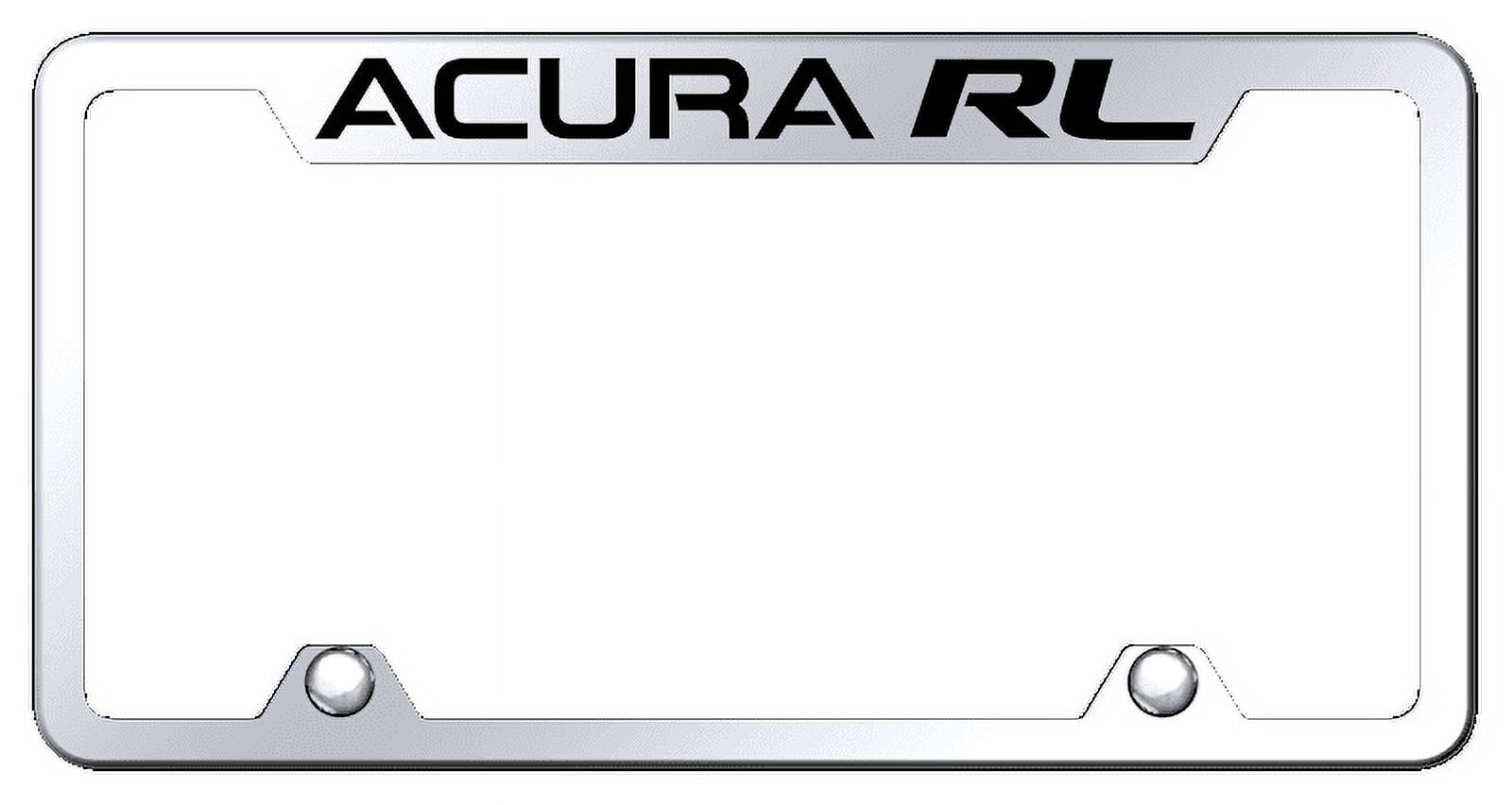 Acura RL Logo Stainless Steel Truck Cut-Out License Plate Frame (Chrome ...